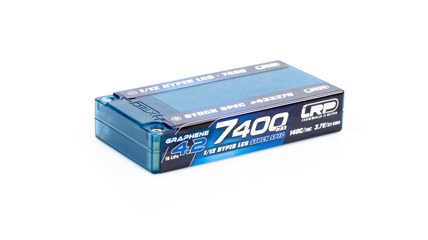 LRP 1/12 Hyper LCG StockSpec GRAPHENE-4.2 7400mAh Hardcase Akku - 3.7V - 140C/70C | Producto ...