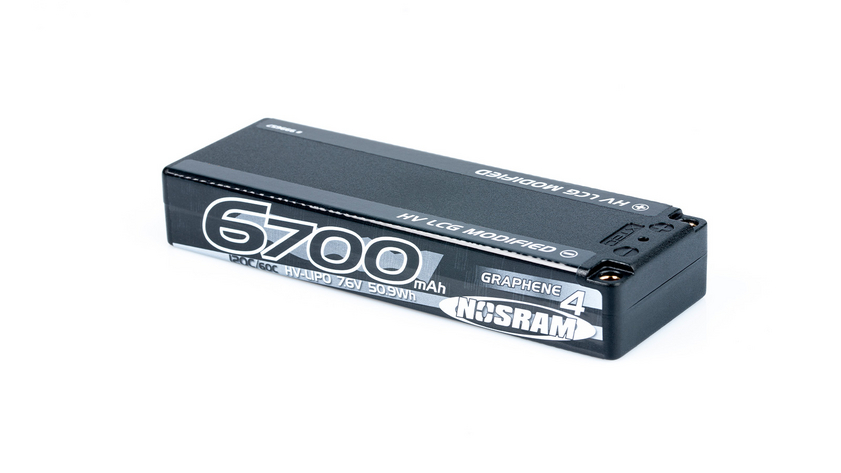 NOSRAM HV LCG Modified GRAPHENE-4 6700mAh Hardcase Akku - 7.6V LiPo - 120C/60C | Product | LRP Home